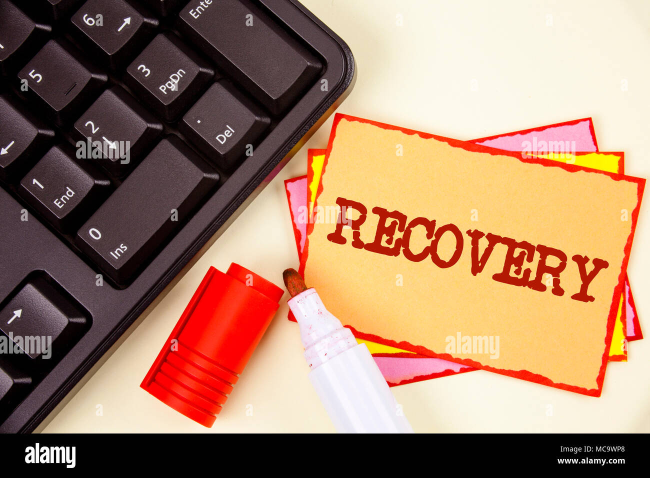 Word writing text Recovery. Business concept for Return to normal state ...