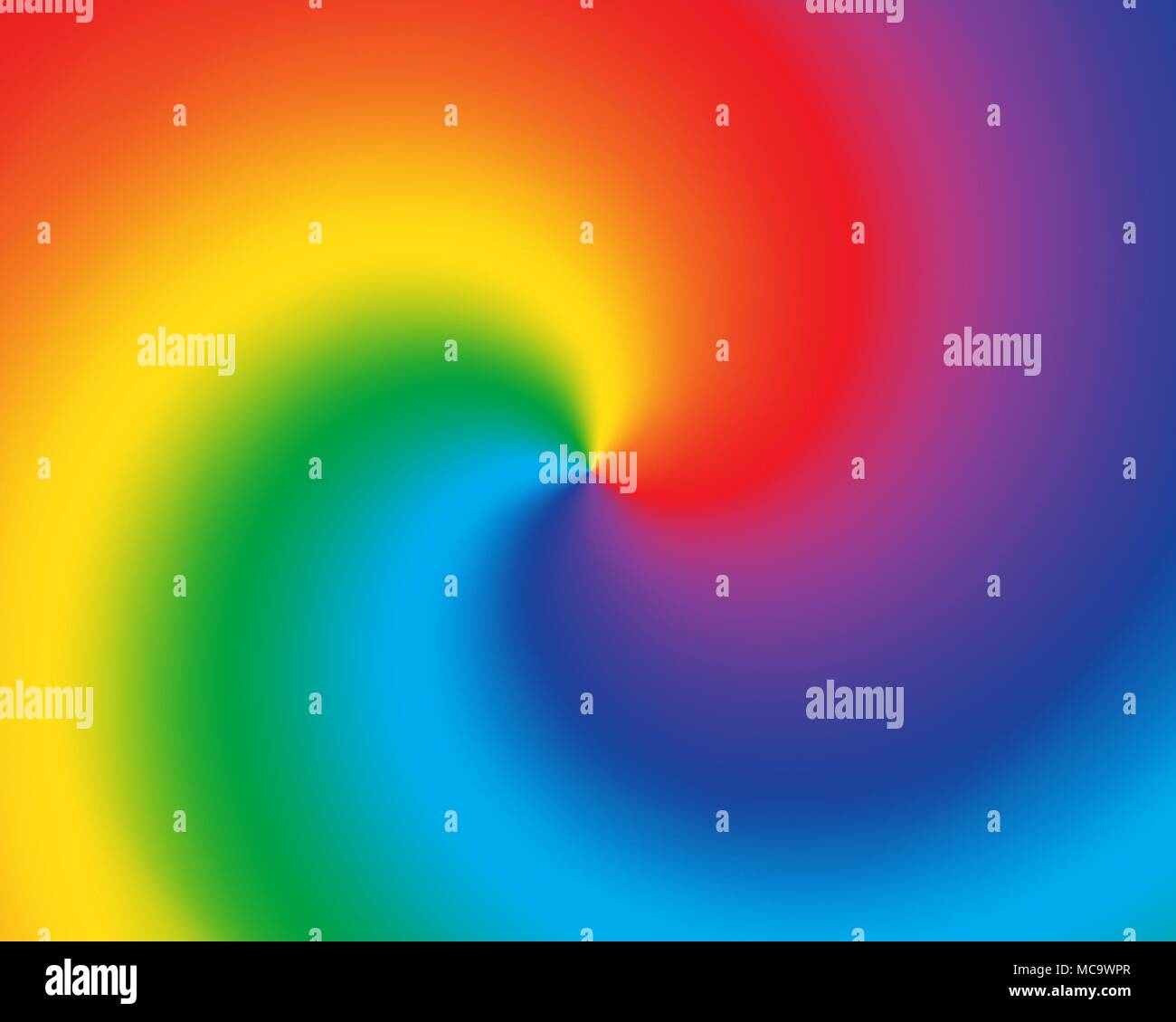 Abstract twist color radial gradient rainbow background. Vector ...