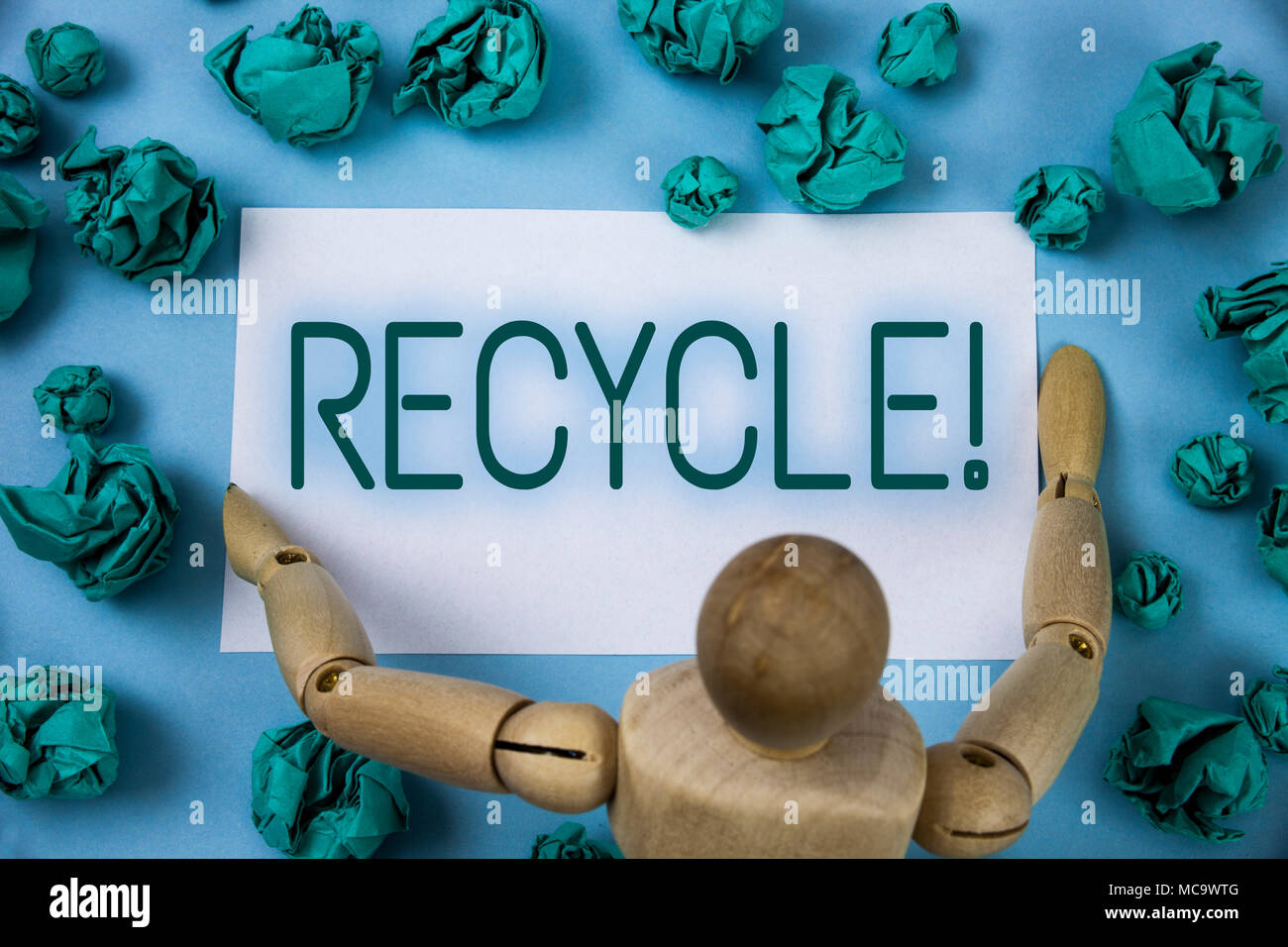 Conceptual hand writing showing Recycle Motivational Call. Business ...