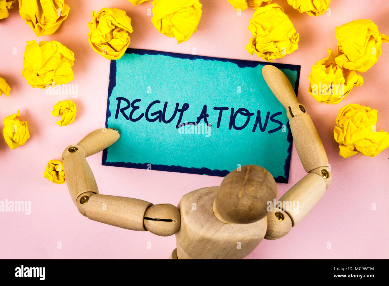 Handwriting text writing Regulations. Concept meaning Rules Laws ...