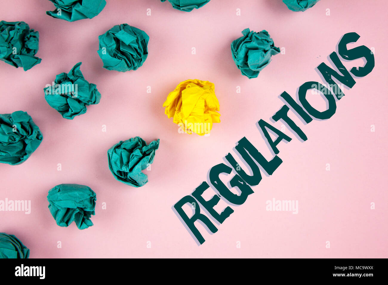 Word writing text Regulations. Business concept for Rules Laws ...