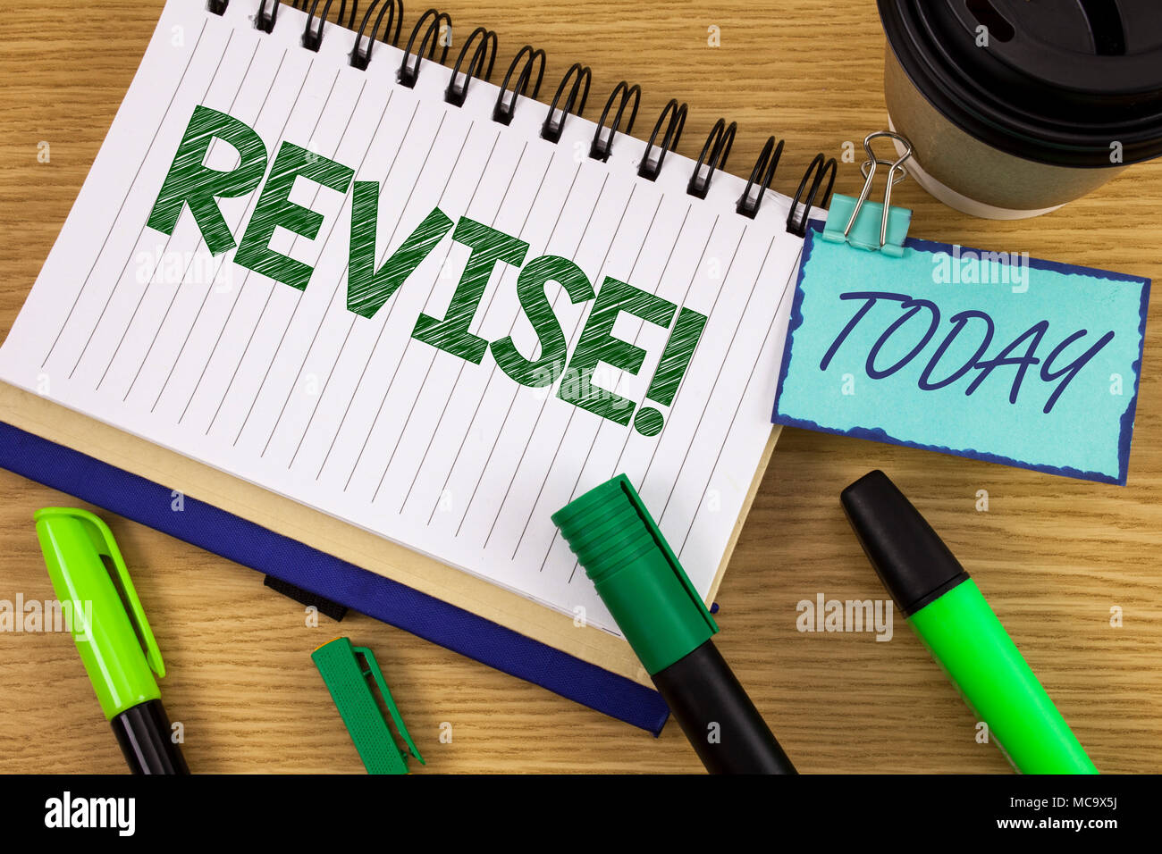 Writing note showing Revise Motivational Call. Business photo ...