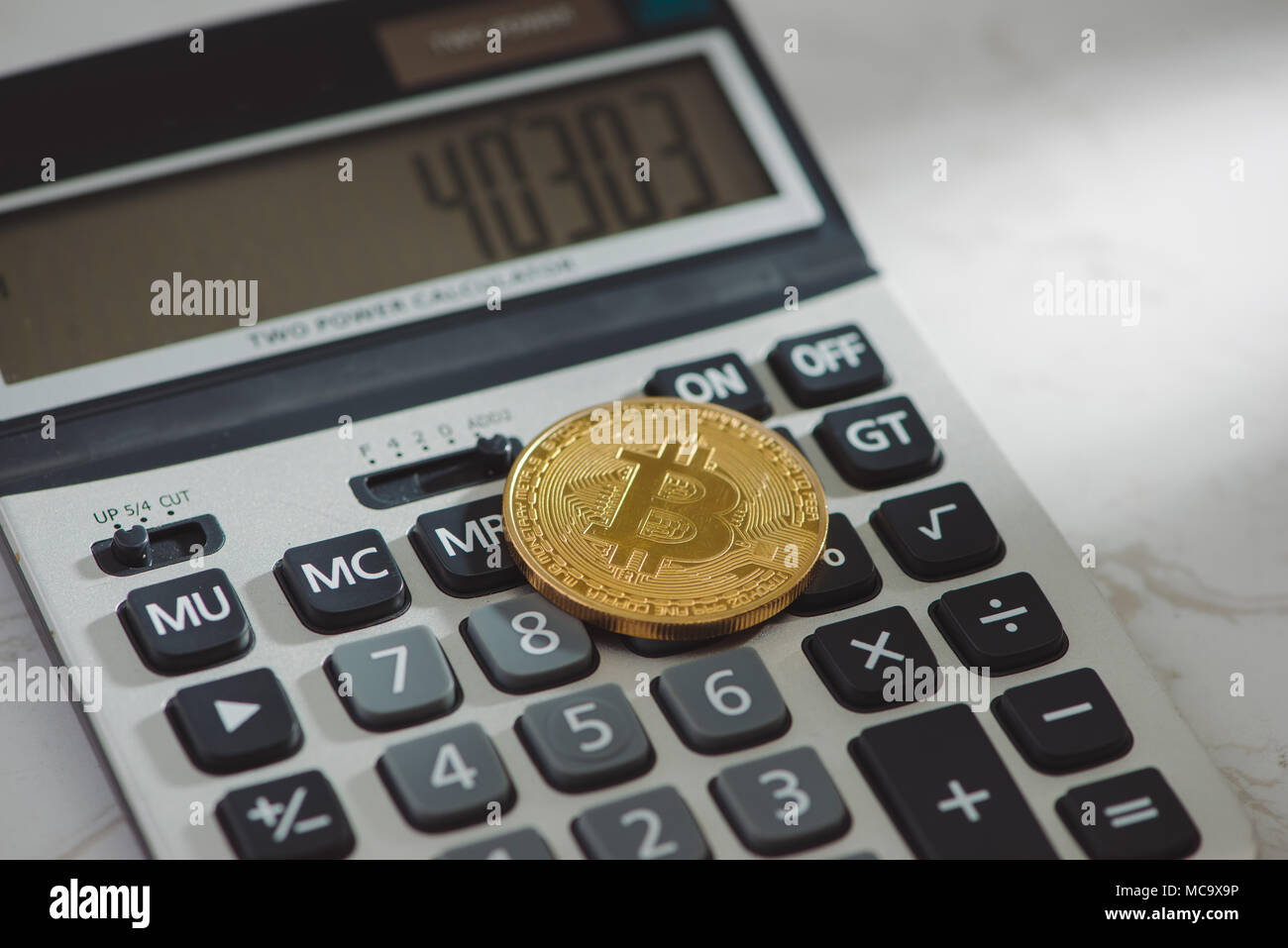 Bitcoin calculator hi-res stock photography and images - Alamy