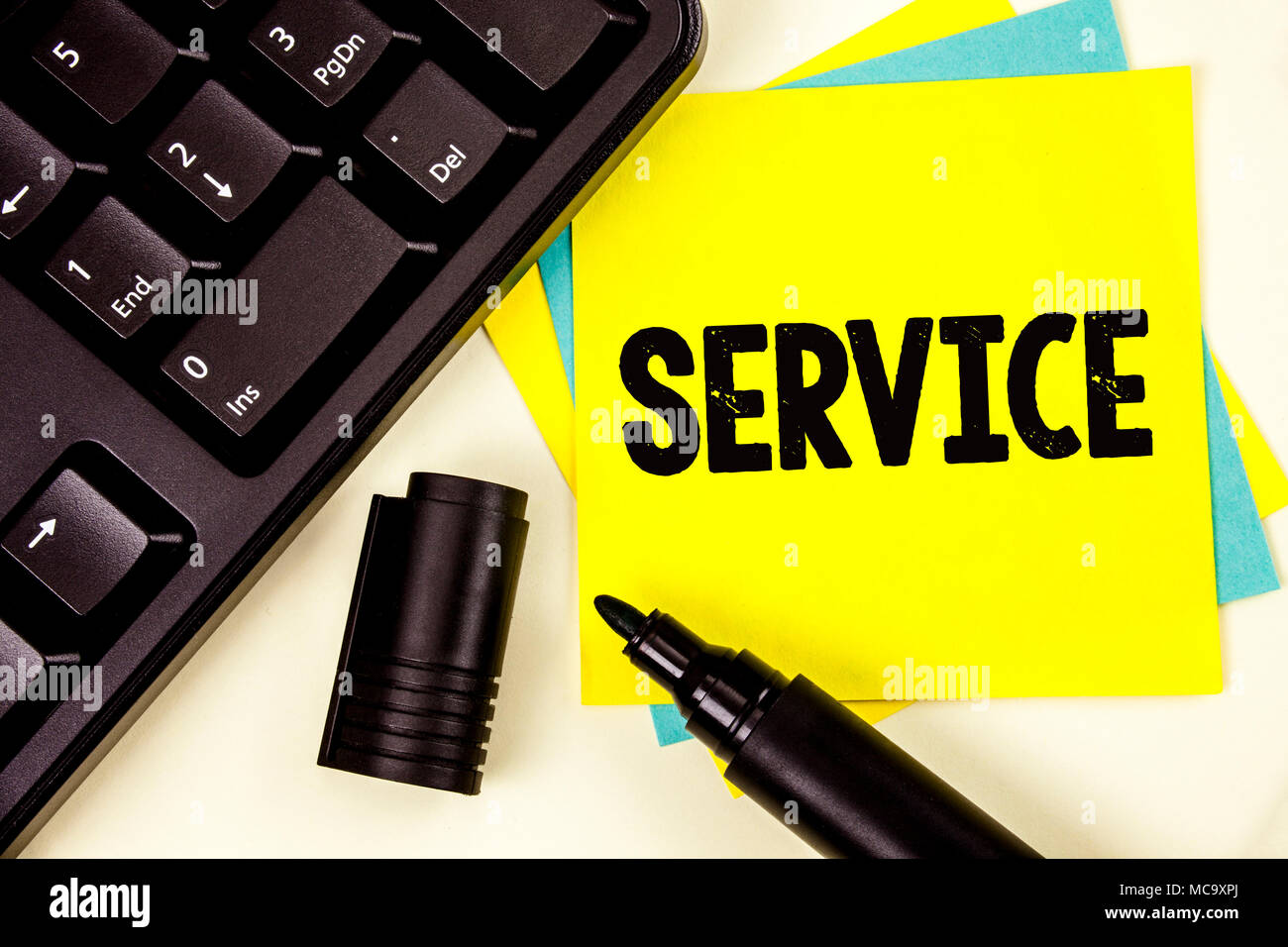 Writing note showing Service. Business photo showcasing Helping ...