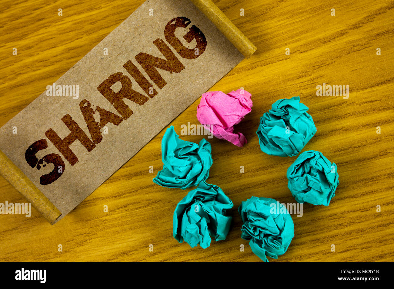 Handwriting text writing Sharing. Concept meaning To Share Give a ...