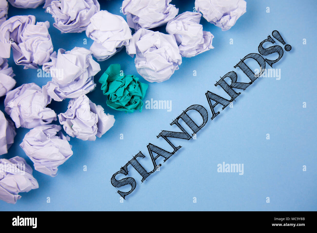 Text sign showing Standards Motivational Call. Conceptual photo Quality ...