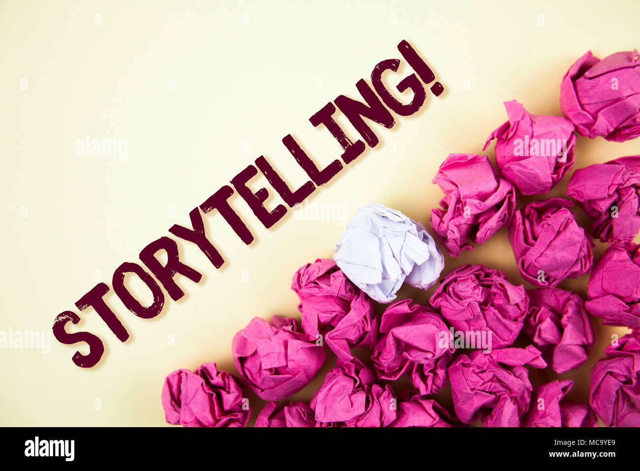 Text sign showing Storytelling Motivational Call. Conceptual photo Tell ...