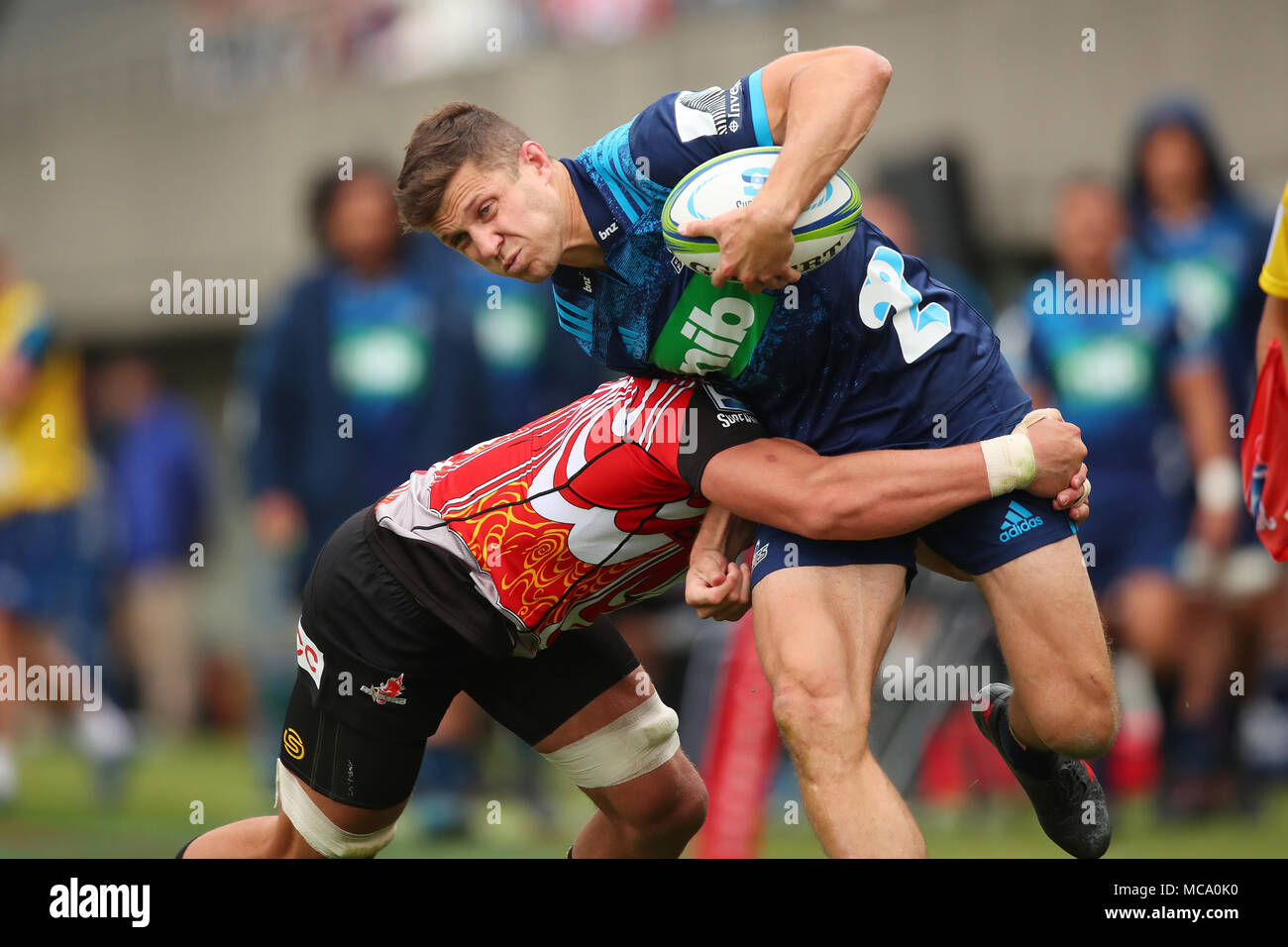 Tokyo, Japan. 14th Apr, 2018. Matt Duffie (Blues) Rugby : 2018 Super ...