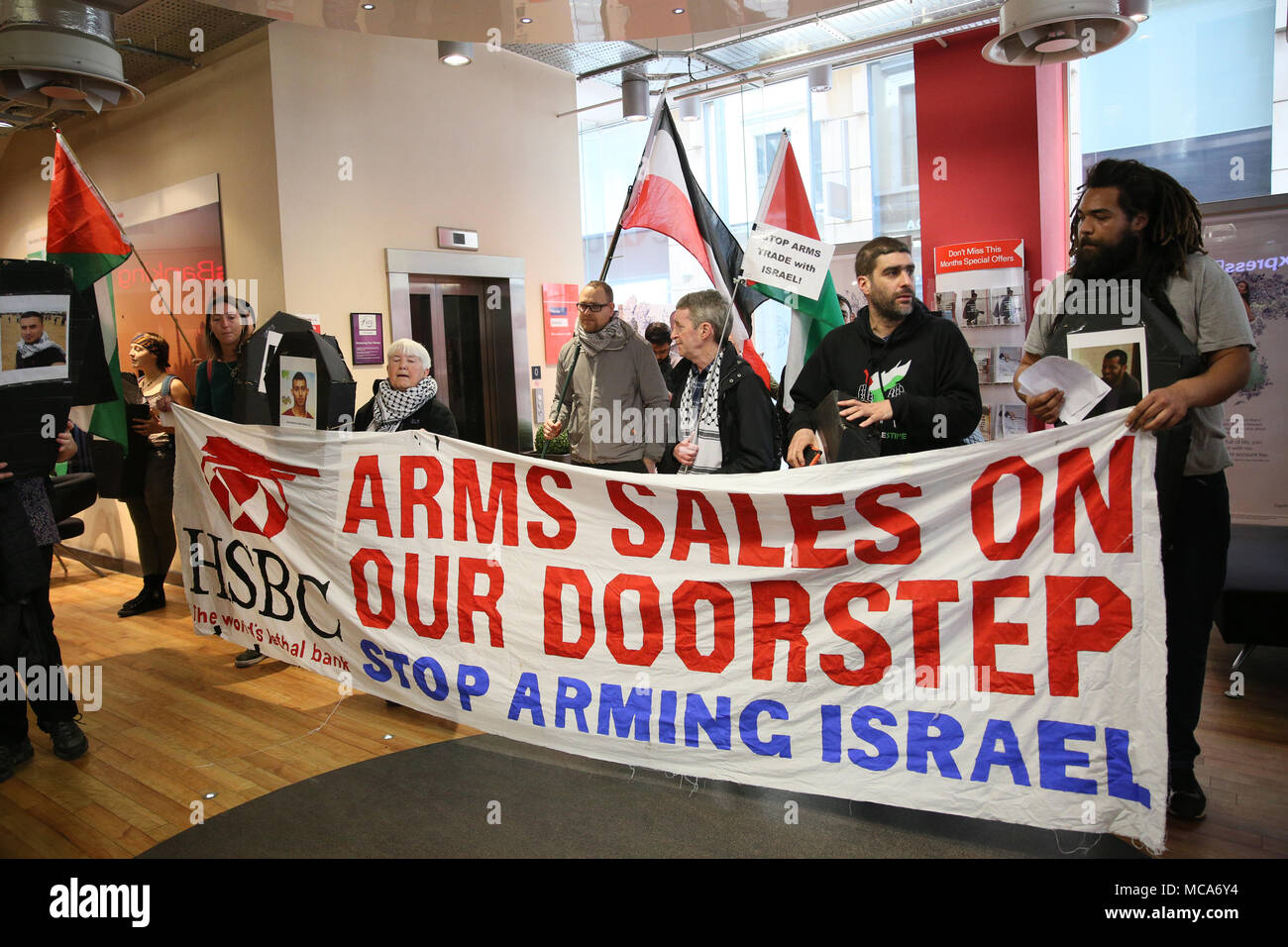 Protesters at hsbc bank hi-res stock photography and images - Alamy