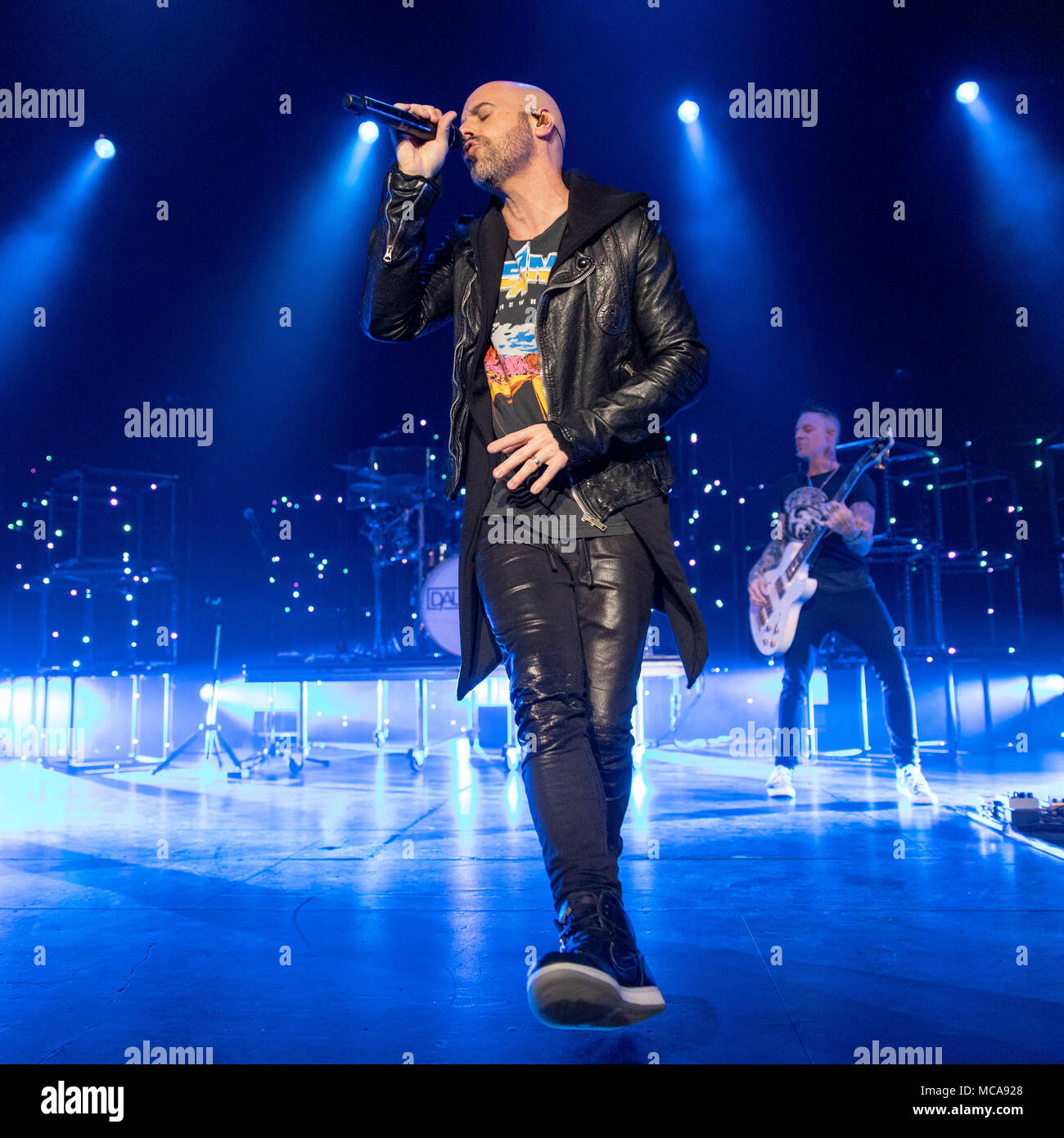 Waukegan, Illinois, USA. 13th Apr, 2018. CHRIS DAUGHTRY and JOSH PAUL ...