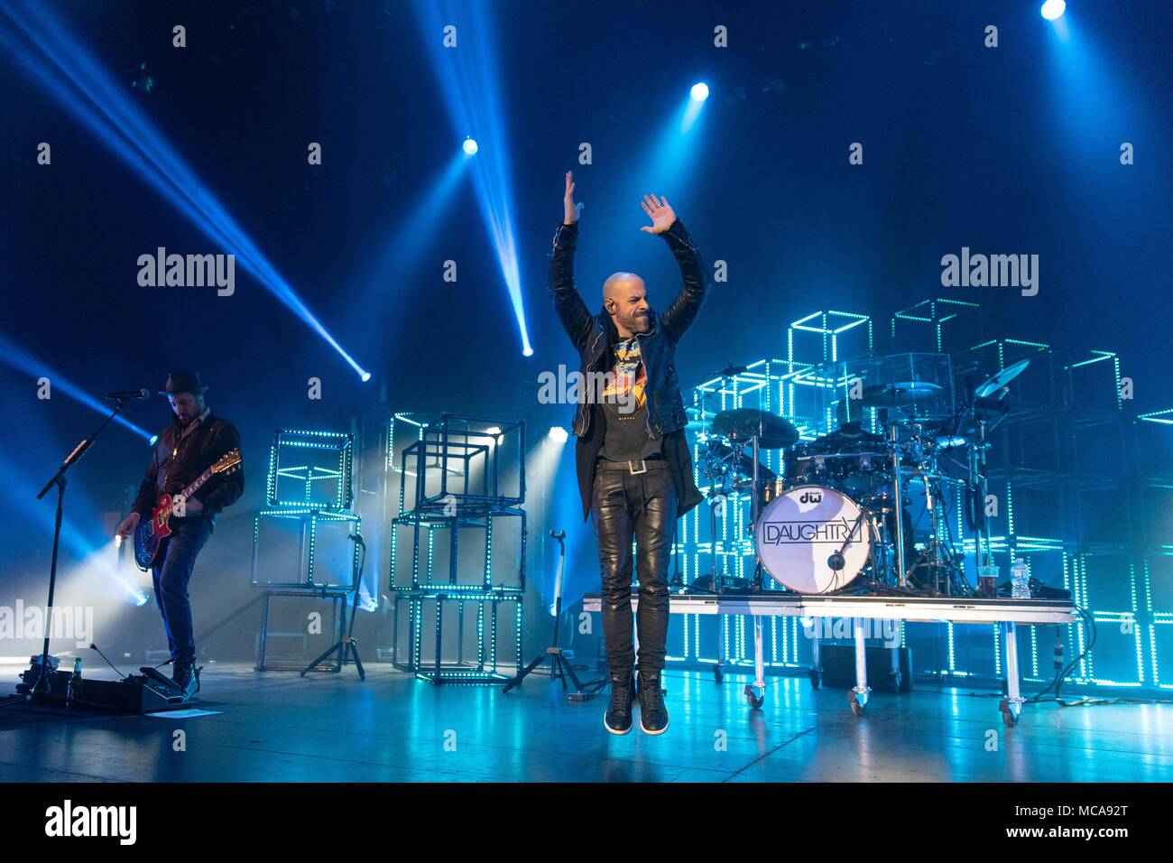 Waukegan, Illinois, USA. 13th Apr, 2018. JOSH STEELY and CHRIS DAUGHTRY ...