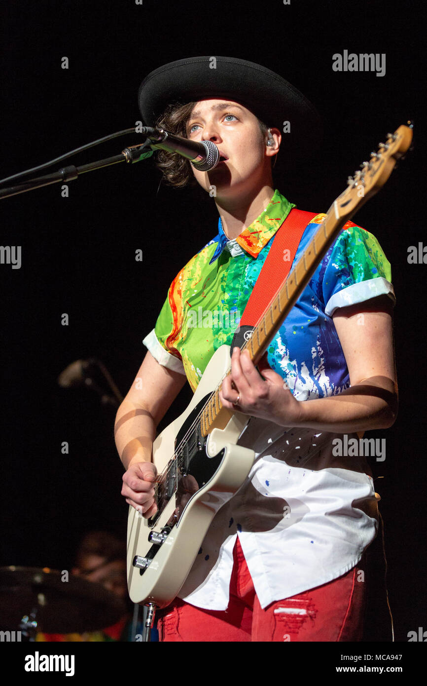Waukegan, Illinois, USA. 13th Apr, 2018. Musician SINCLAIR (JULIA ...