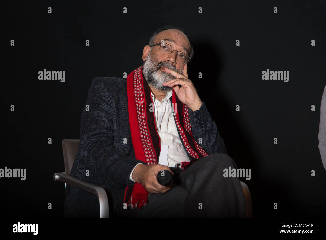 London, UK, April 14, 2018: Sanjoy Hazarika human rights writer and ...