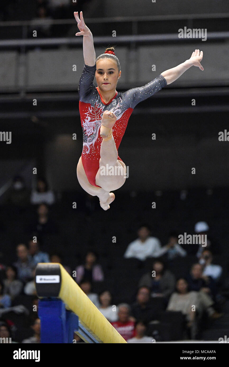 Tokyo Metropolitan Gymnasium, Tokyo, Japan. 14th Apr, 2018. Victoria ...