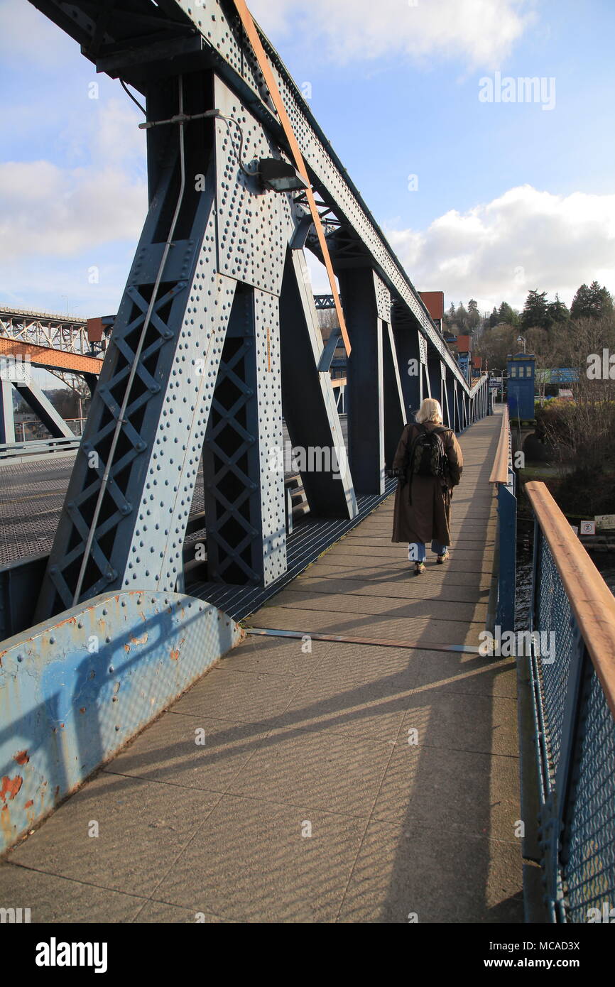 Ship Canal Bridge Seattle Stock Photos & Ship Canal Bridge Seattle ...