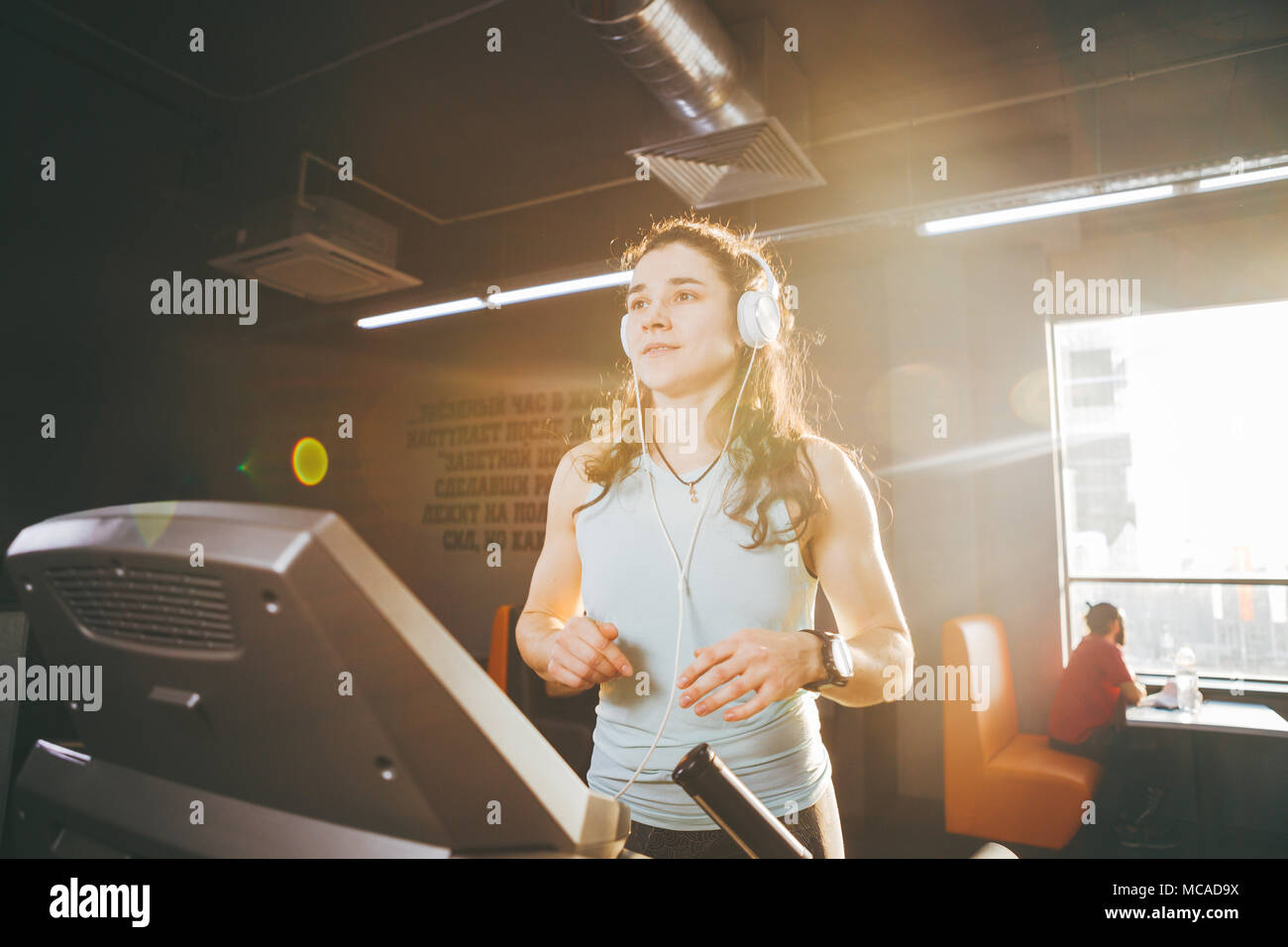 Big person treadmill hi-res stock photography and images - Alamy