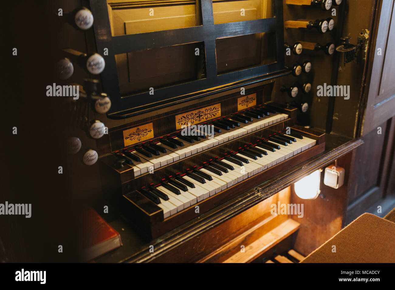Old organ in a church Stock Photo - Alamy