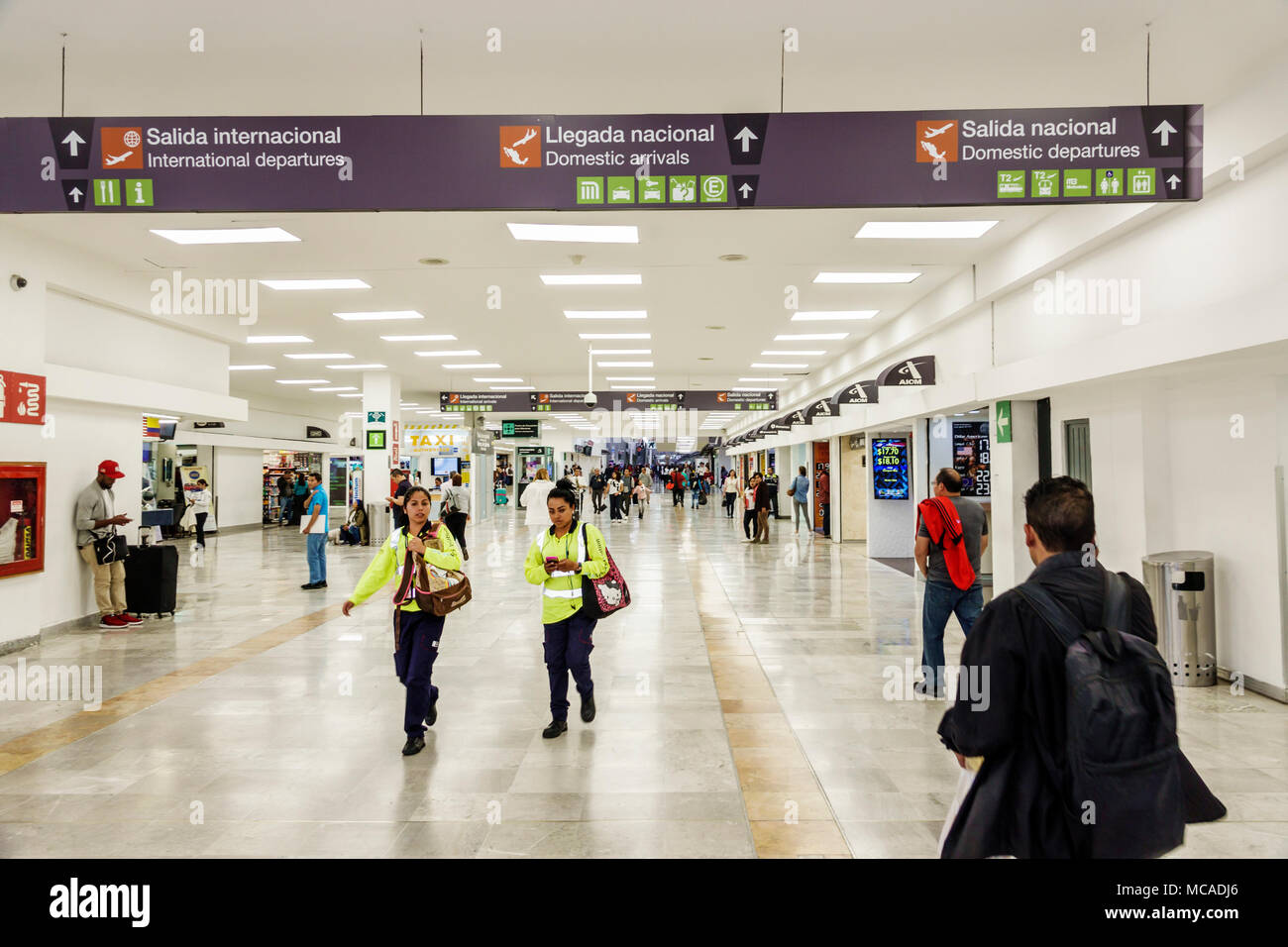 Benito juarez international airport mex terminal hi-res stock ...