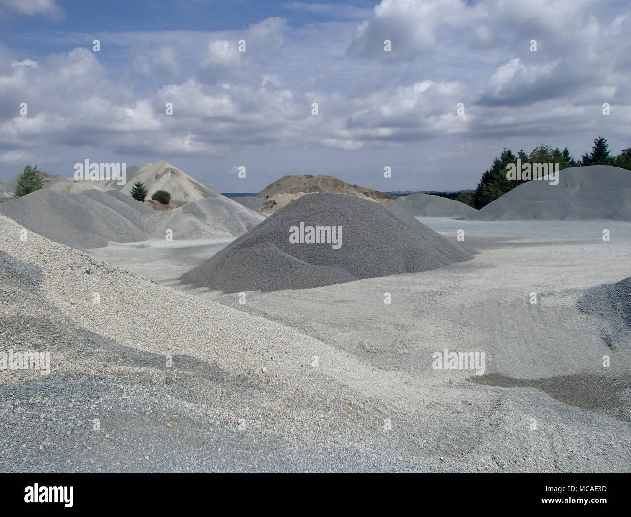 Mineral Heaps in Industrial Stone-Pit Park Stock Photo - Alamy