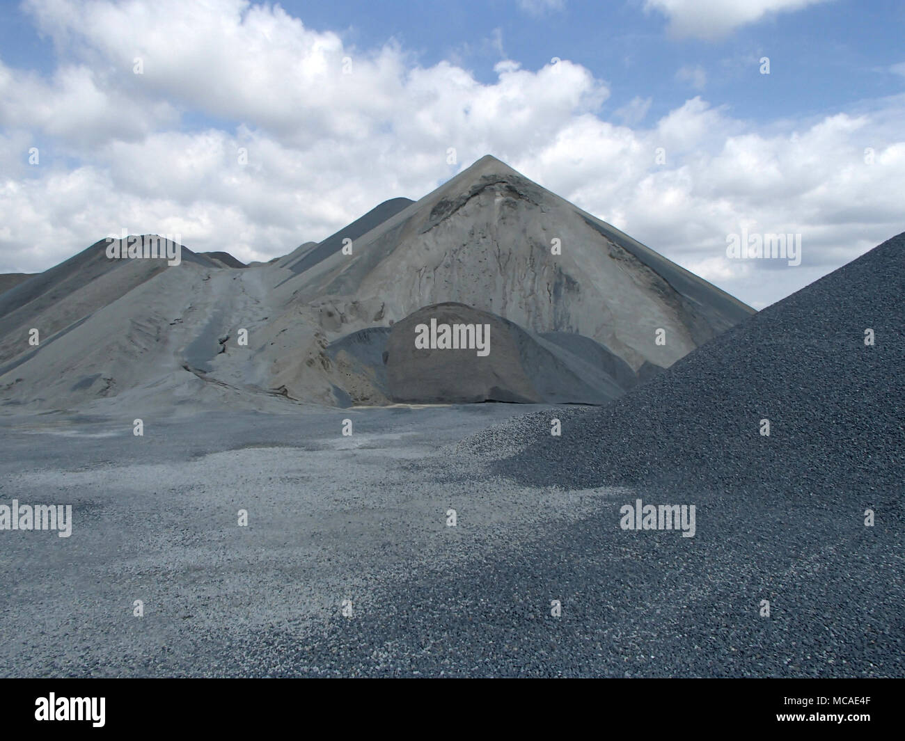 Mineral Heaps in Industrial Stone-Pit Park Stock Photo - Alamy