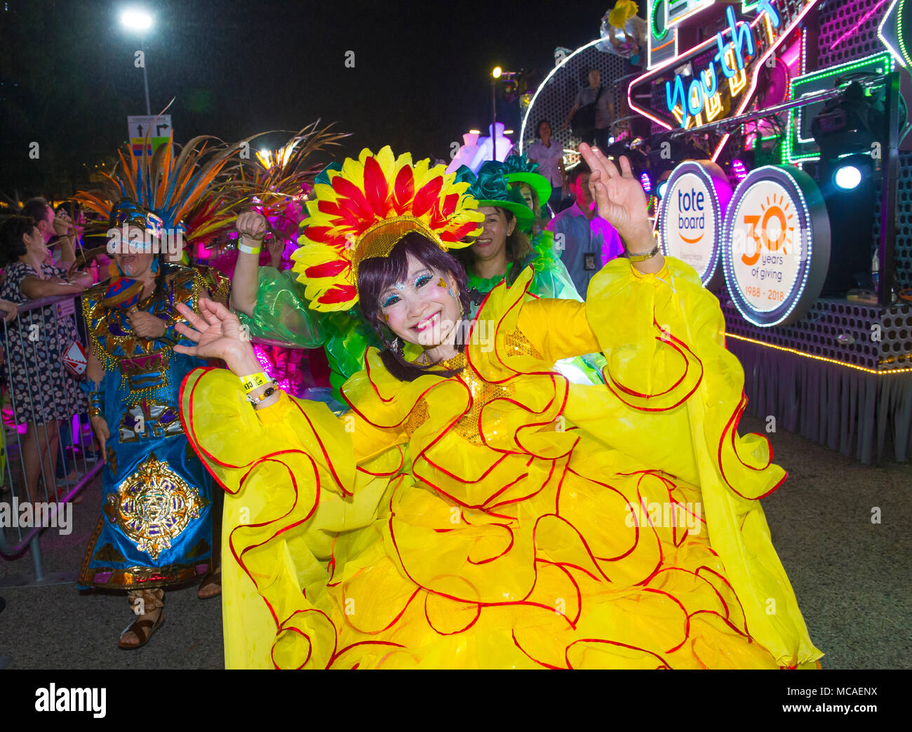 Participants in the Chingay parade in Singapore Stock Photo - Alamy