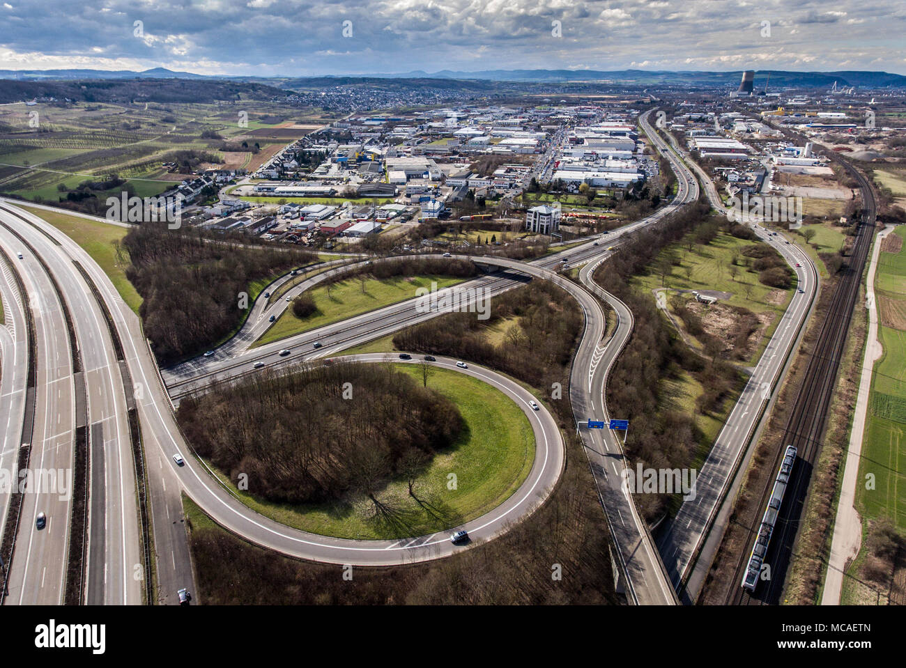 Aerial View Highway Clover Leaf High Resolution Stock Photography and ...