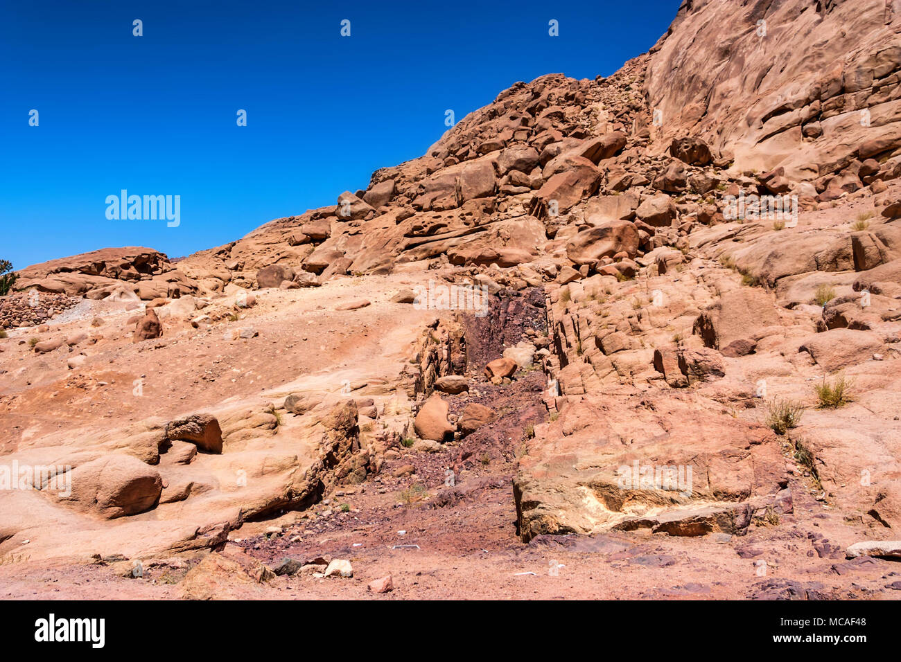 Rocks in desert on Sinai peninsula Stock Photo - Alamy