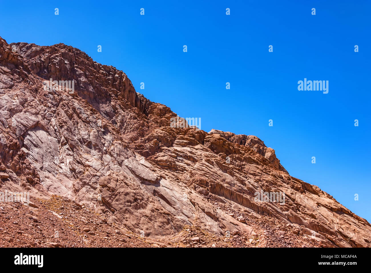 Rocks in desert on Sinai peninsula Stock Photo - Alamy