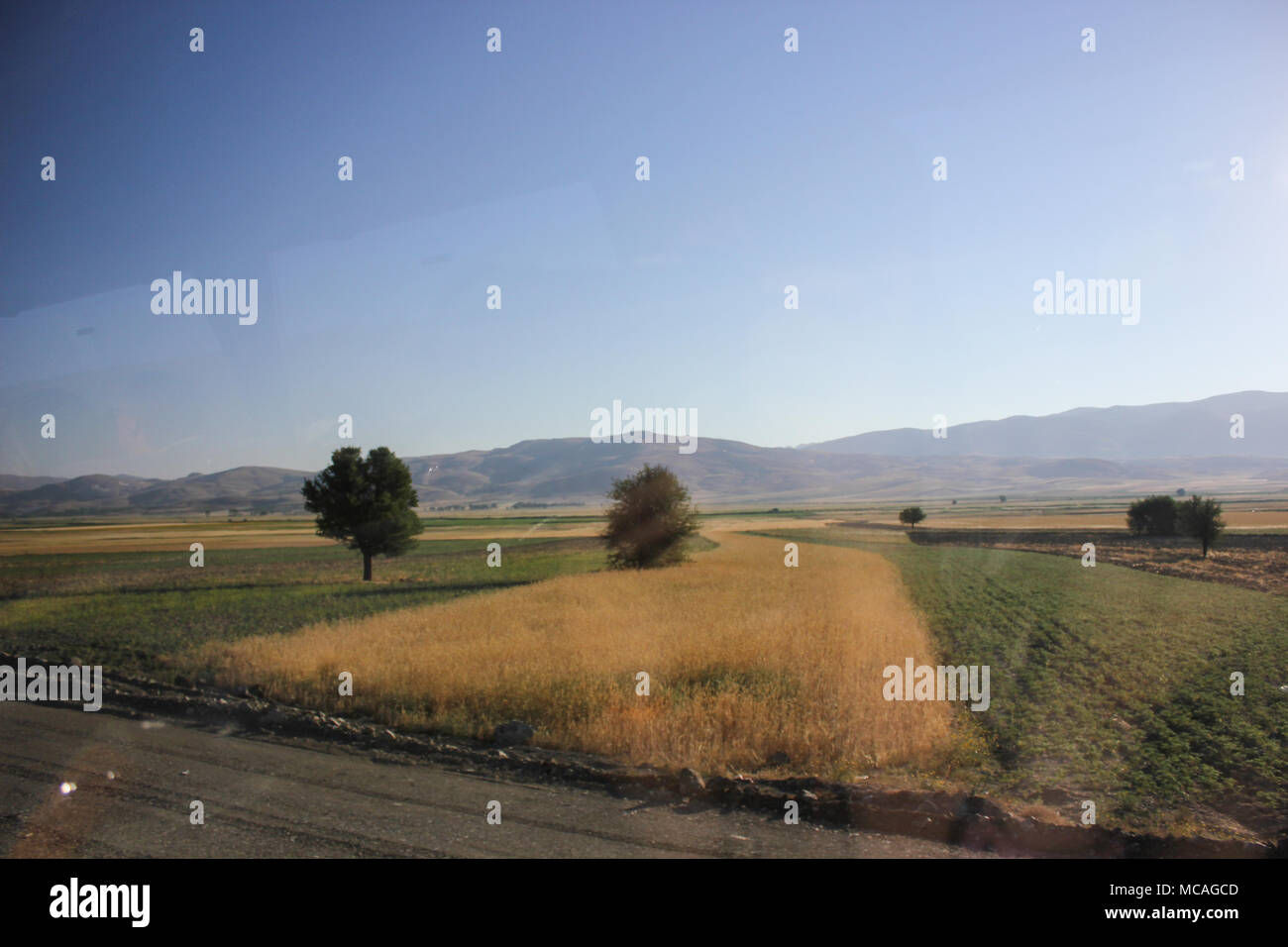 beautiful landscapes of nature fields in Turkey Stock Photo - Alamy