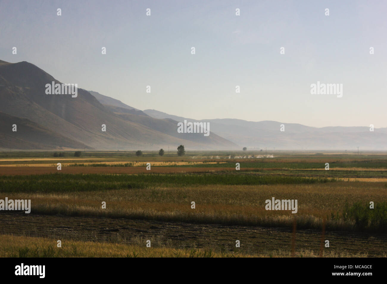 beautiful landscapes of nature fields in Turkey Stock Photo - Alamy