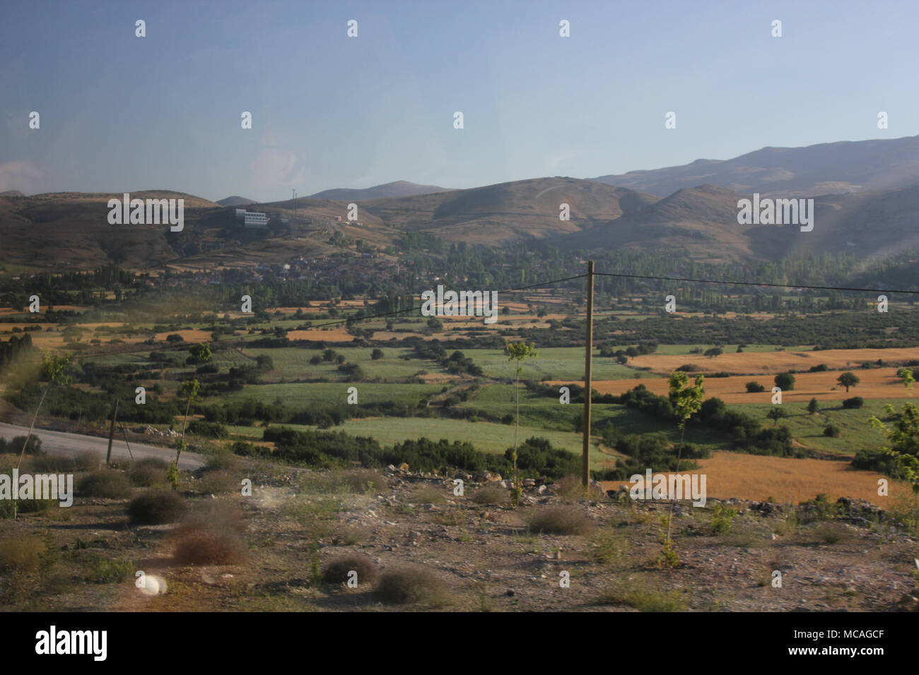 beautiful landscapes of nature fields in Turkey Stock Photo - Alamy