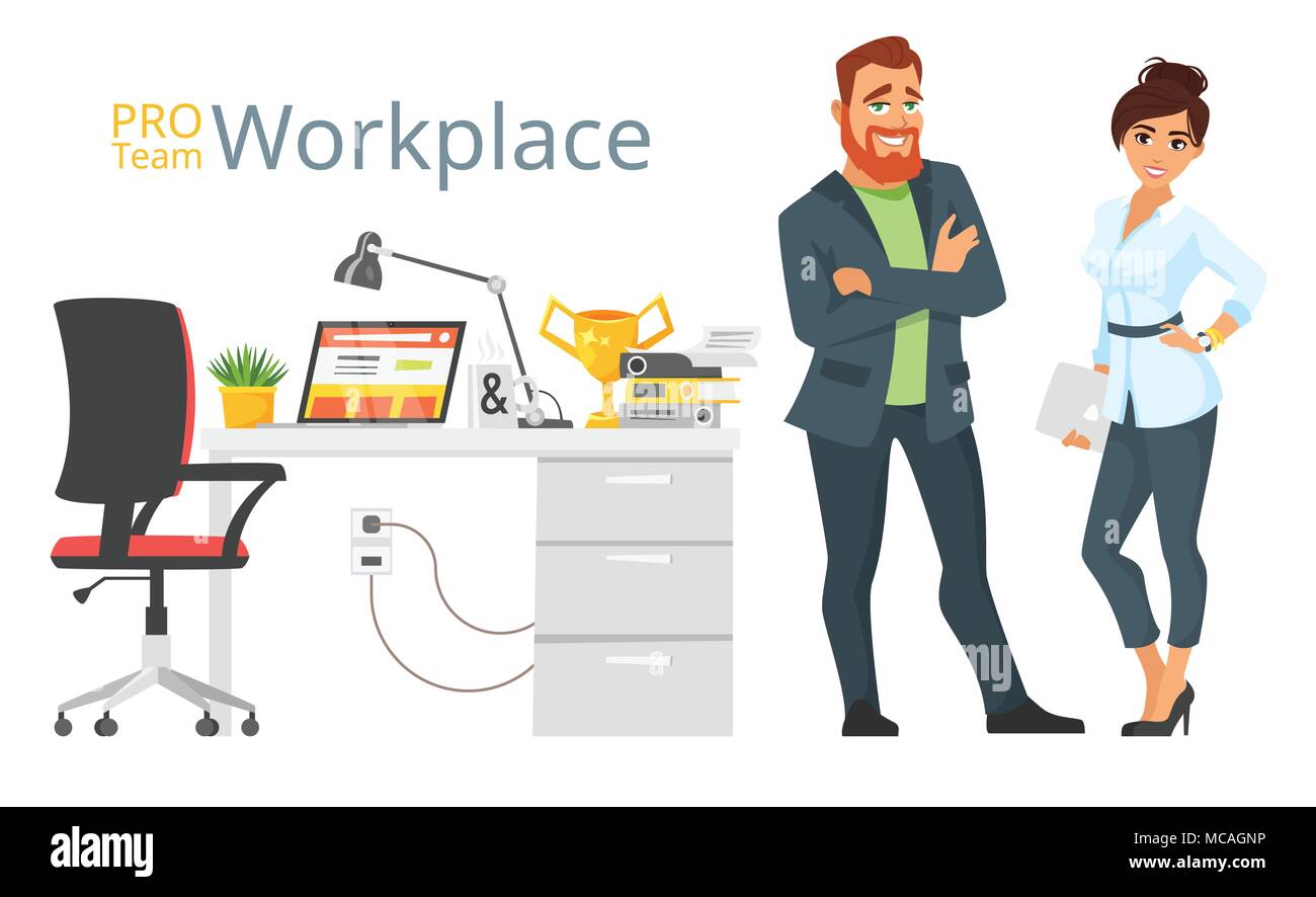 Vector cartoon style illustration of professional businessman ...