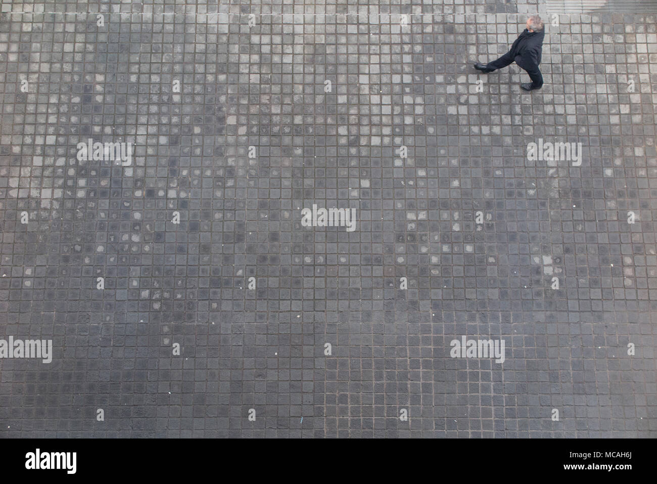 Man walking view from directly above hi-res stock photography and ...