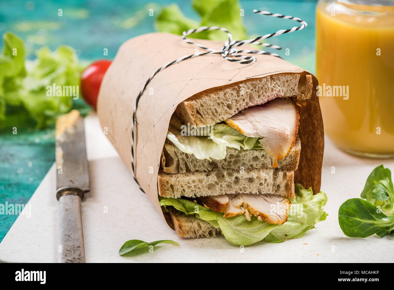 Healthy food prepared for lunch at work,take away Stock Photo - Alamy