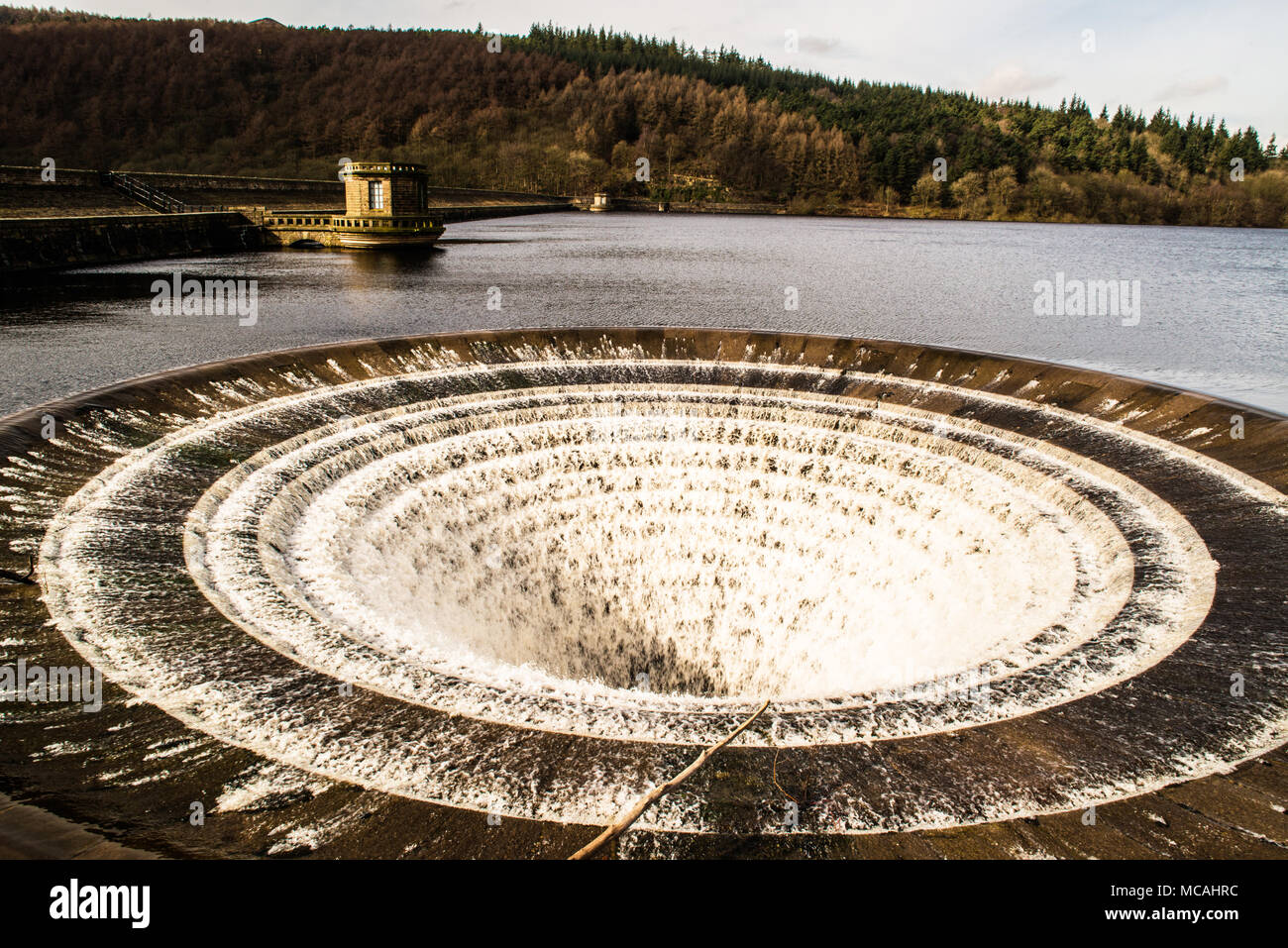 white water Ladybower reservoir Derbyshire Ray Boswell Stock Photo - Alamy