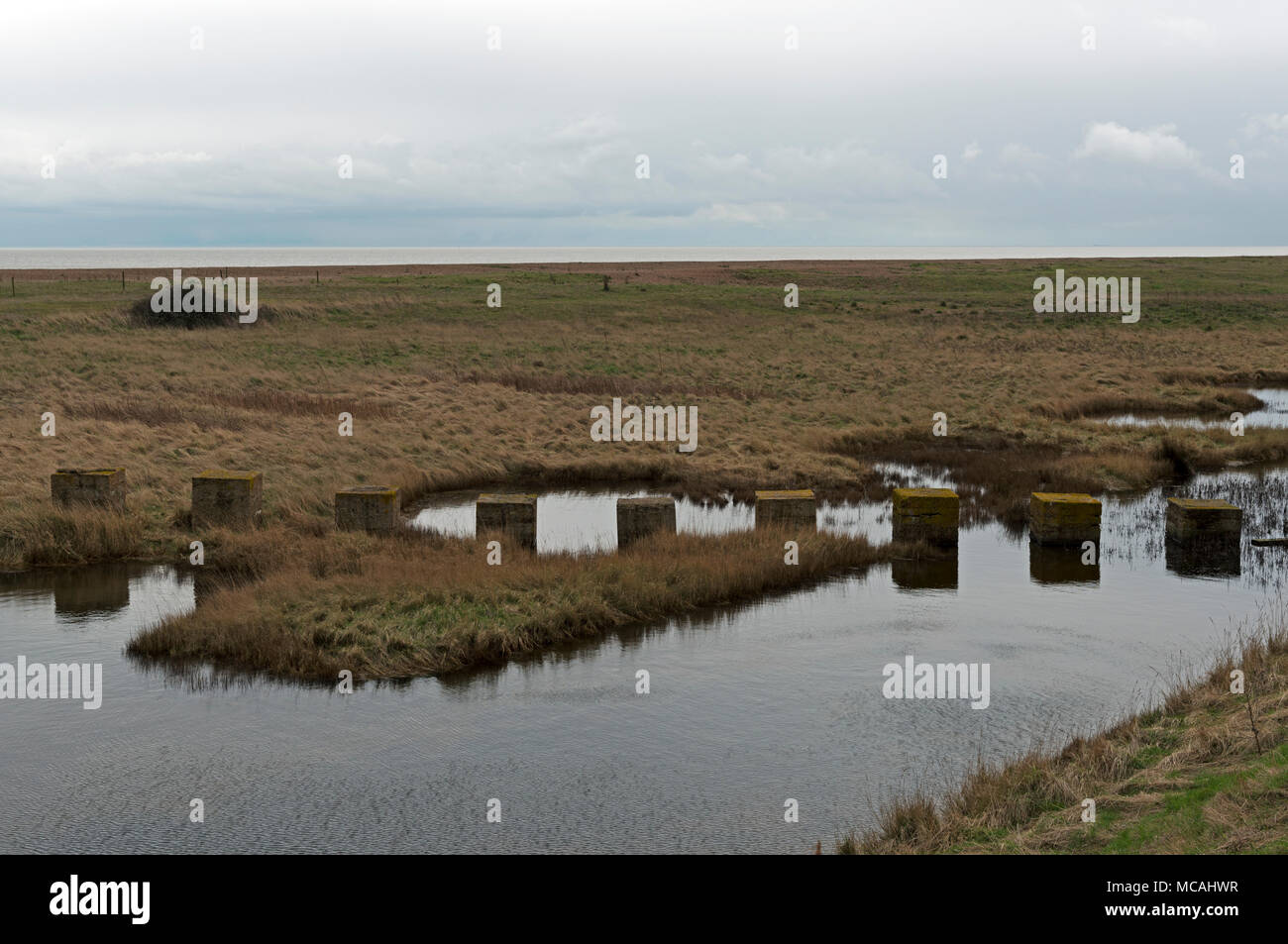 Ww2 anti invasion concrete blocks shingle hi-res stock photography and ...