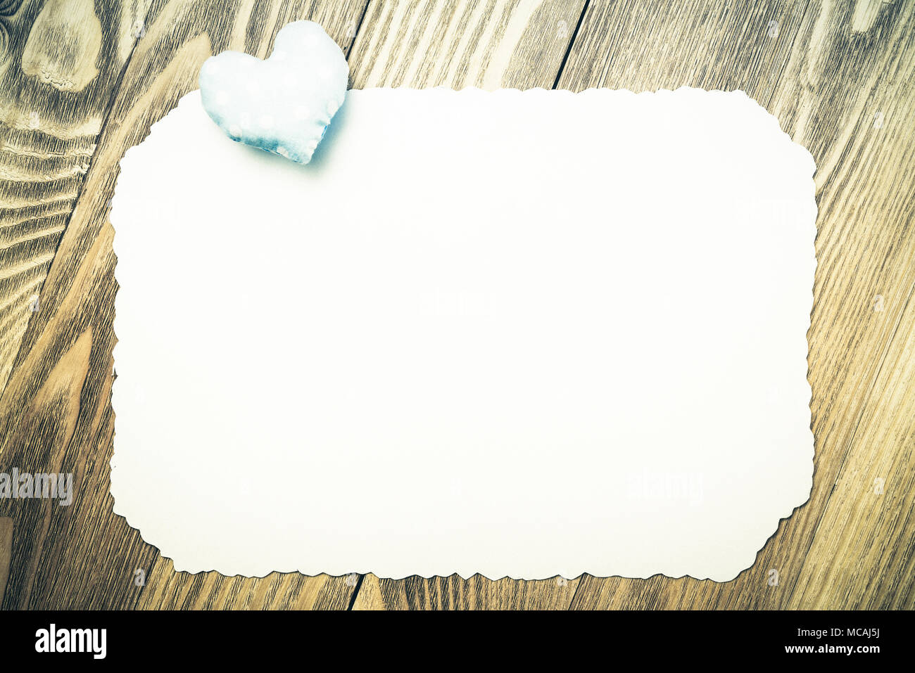 Blank paper for writing message Stock Photo - Alamy