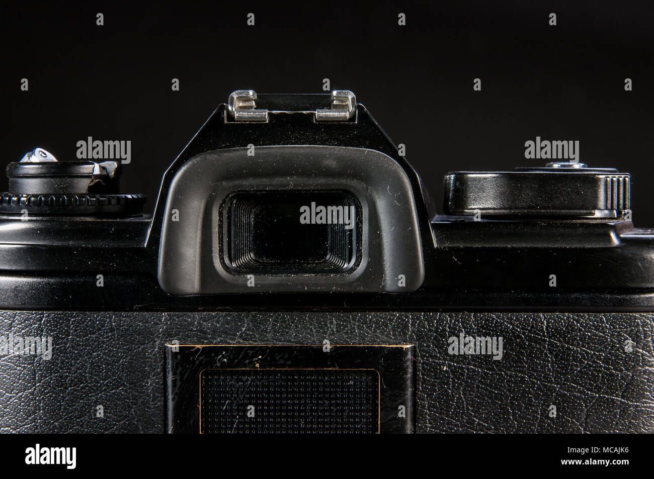 old analog camera covered with dust, rear view Stock Photo - Alamy
