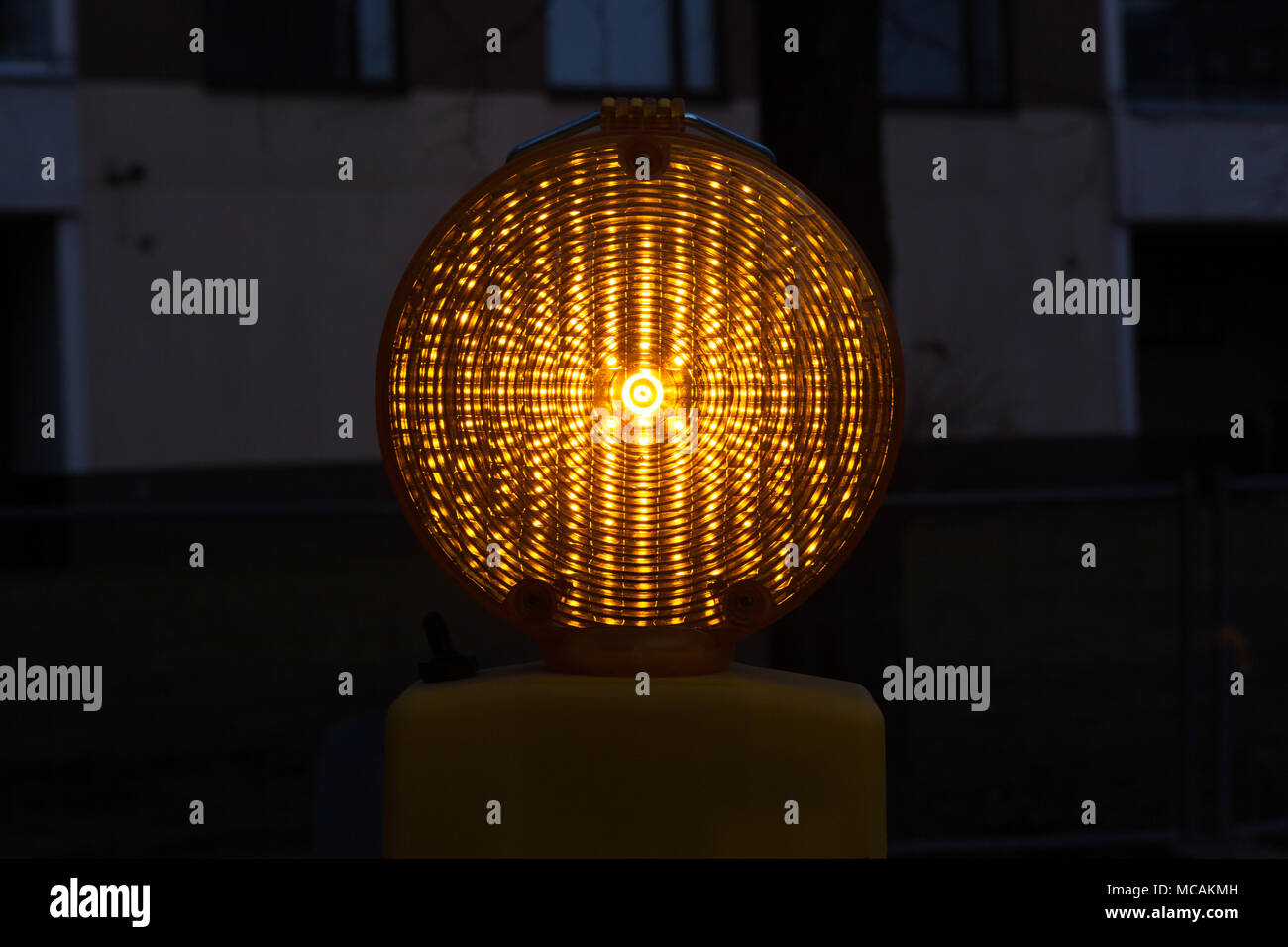 Construction site light closeup Stock Photo - Alamy