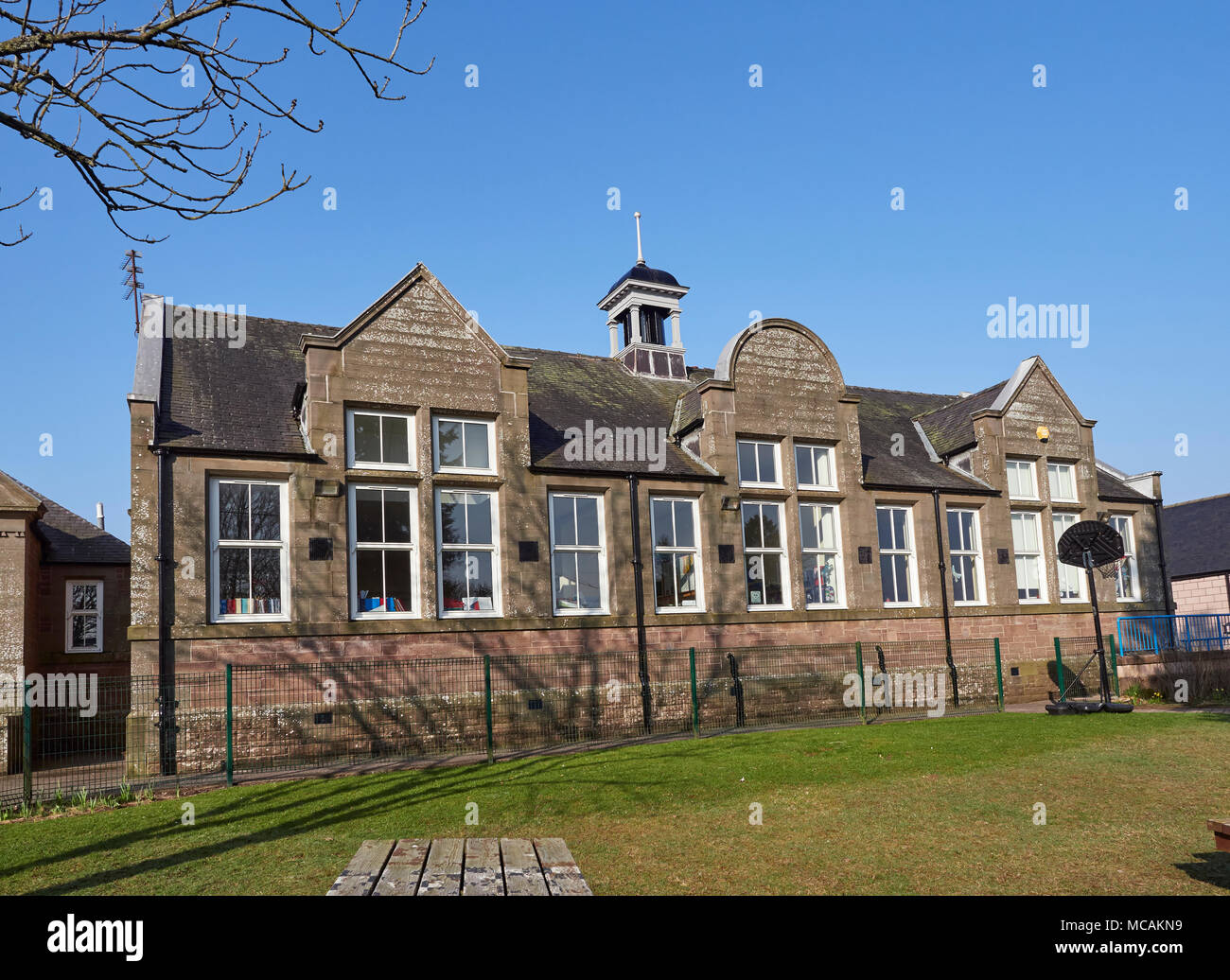 The Old Part of Letham Primary School, built in Victorian times and ...