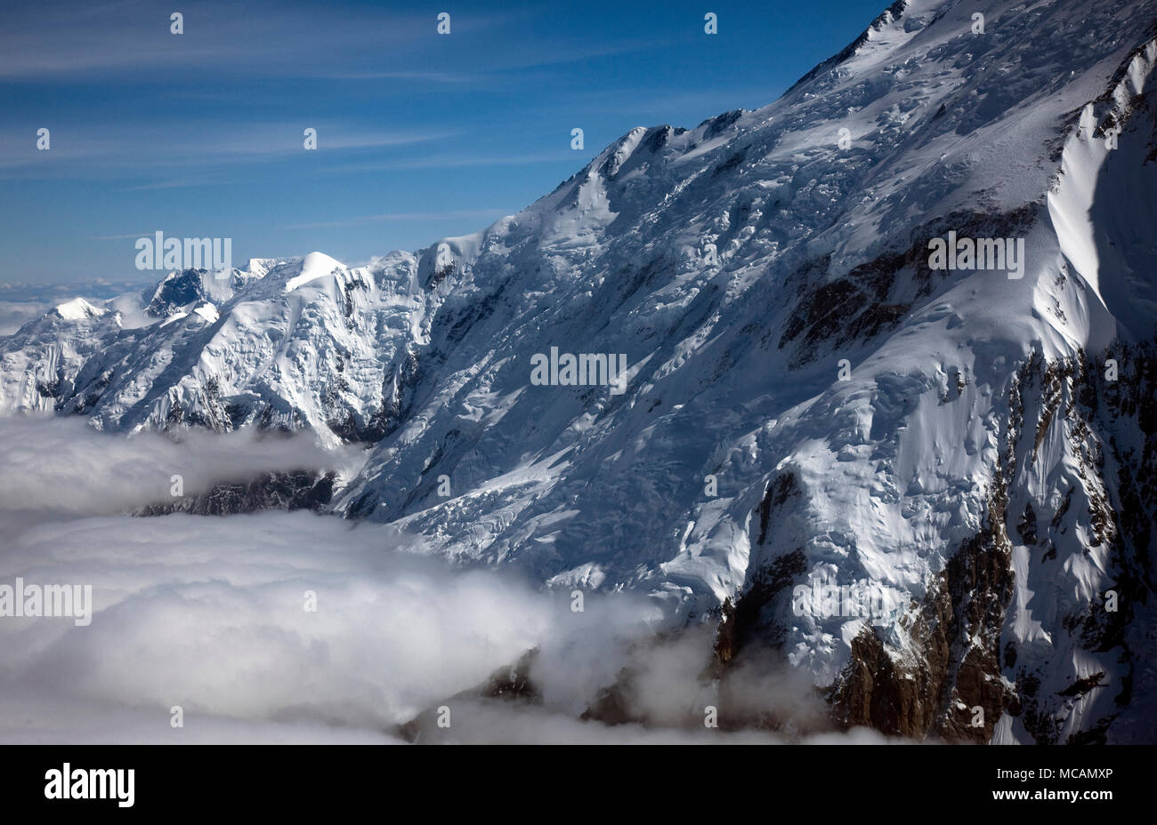 Mount McKinley, Wickersham Wall Stock Photo - Alamy