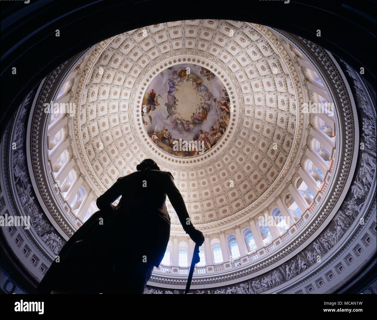 Interior Rotunda US Capitol Building Stock Photo - Alamy