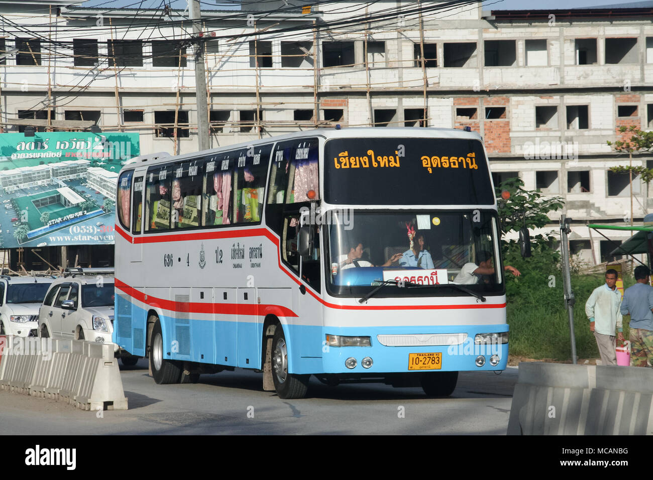 CHIANG MAI, THAILAND- SEPTEMBER 24 2011: Jakkapong tour company route ...