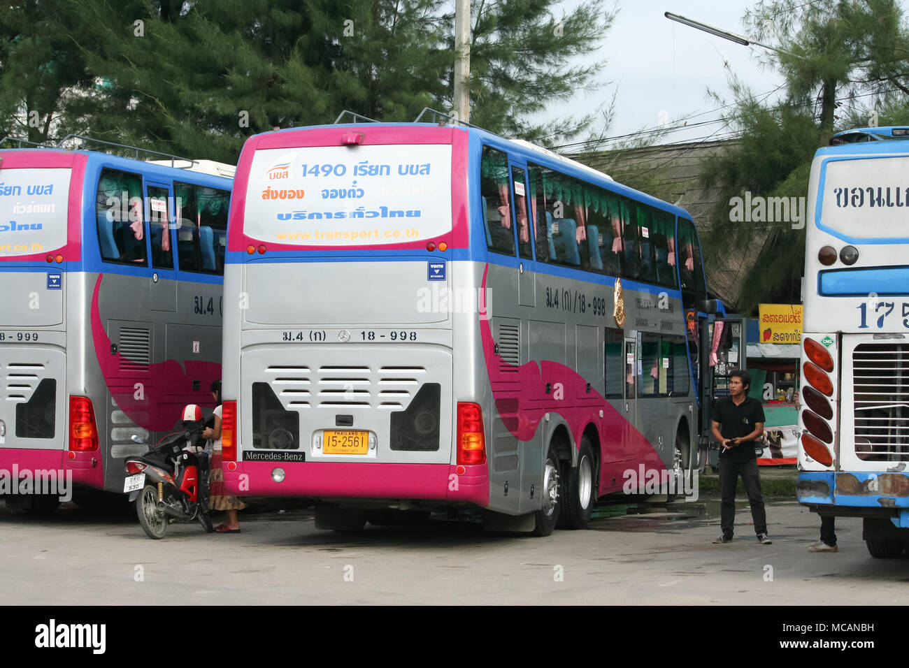 CHIANG MAI, THAILAND- SEPTEMBER 4 2011: Benz Bus Lion Coach Body of ...