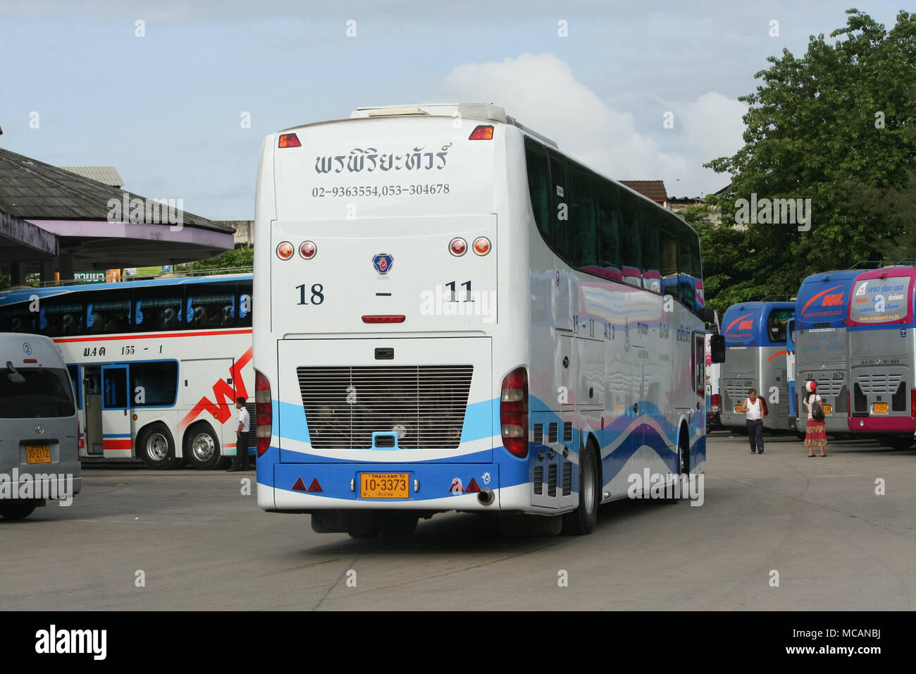 CHIANG MAI, THAILAND- SEPTEMBER 4 2011: Bus of Pornpiriya Bus Company ...