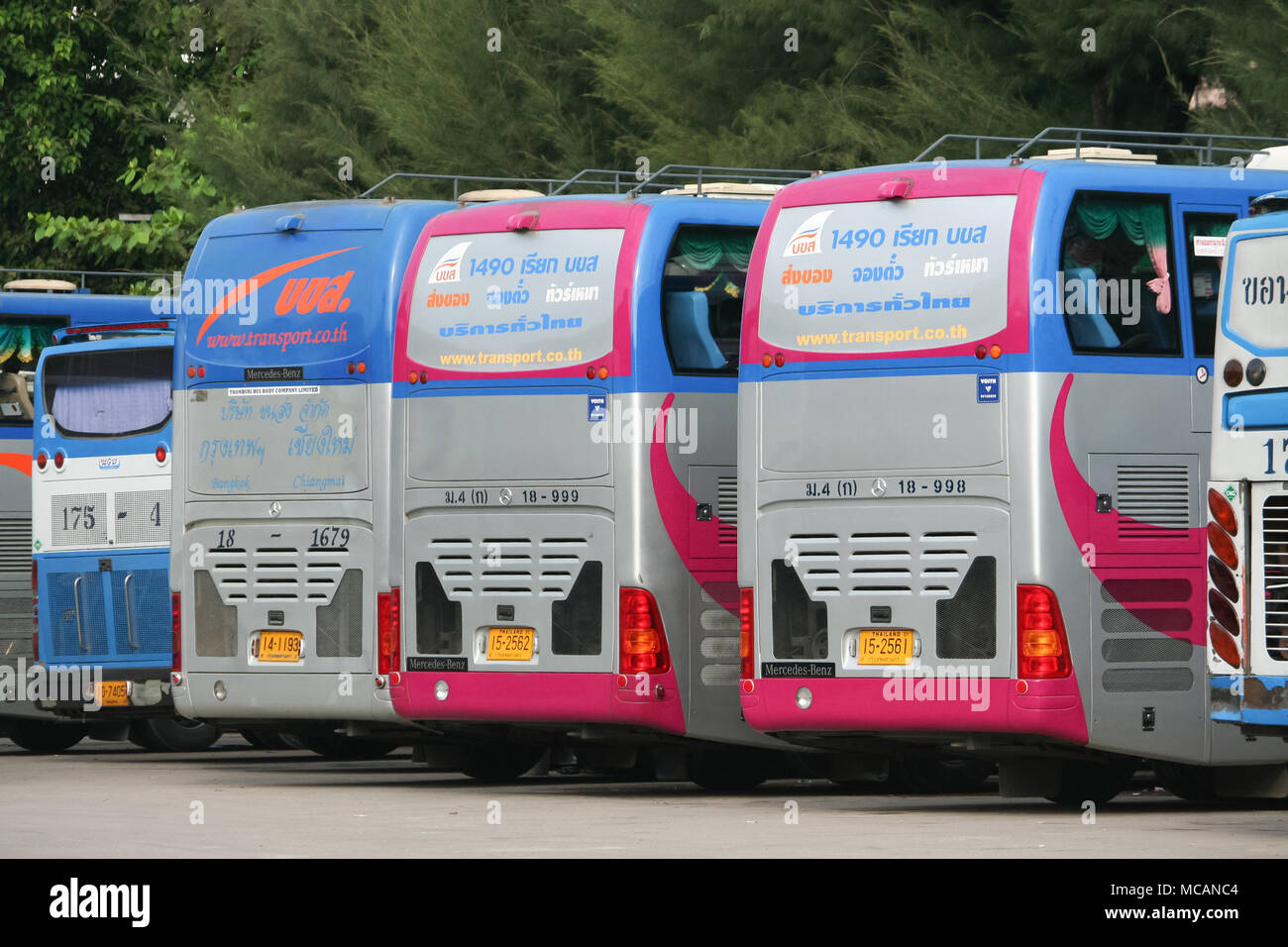 CHIANG MAI, THAILAND- SEPTEMBER 4 2011: Benz Bus Lion Coach Body of ...