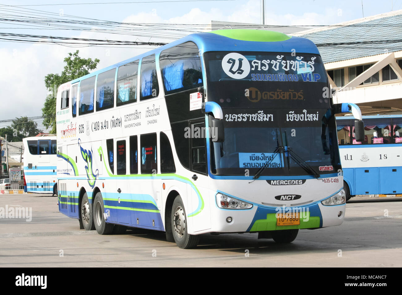 CHIANG MAI, THAILAND- SEPTEMBER 4 2011: Scania Irizar of Nakhonchai ...