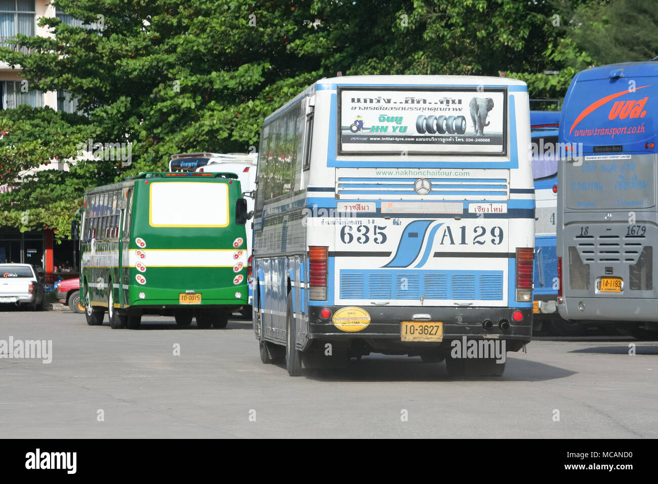 CHIANG MAI, THAILAND- SEPTEMBER 4 2011: Mercedes benz (Argentina bus ...