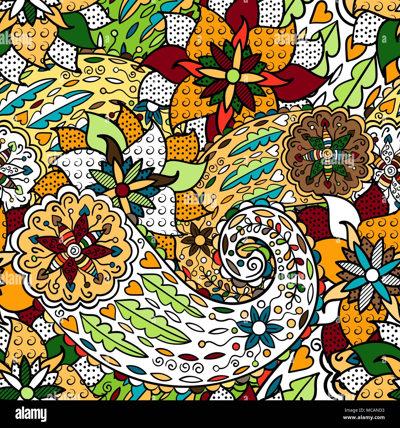 Bright Aztec Print Background