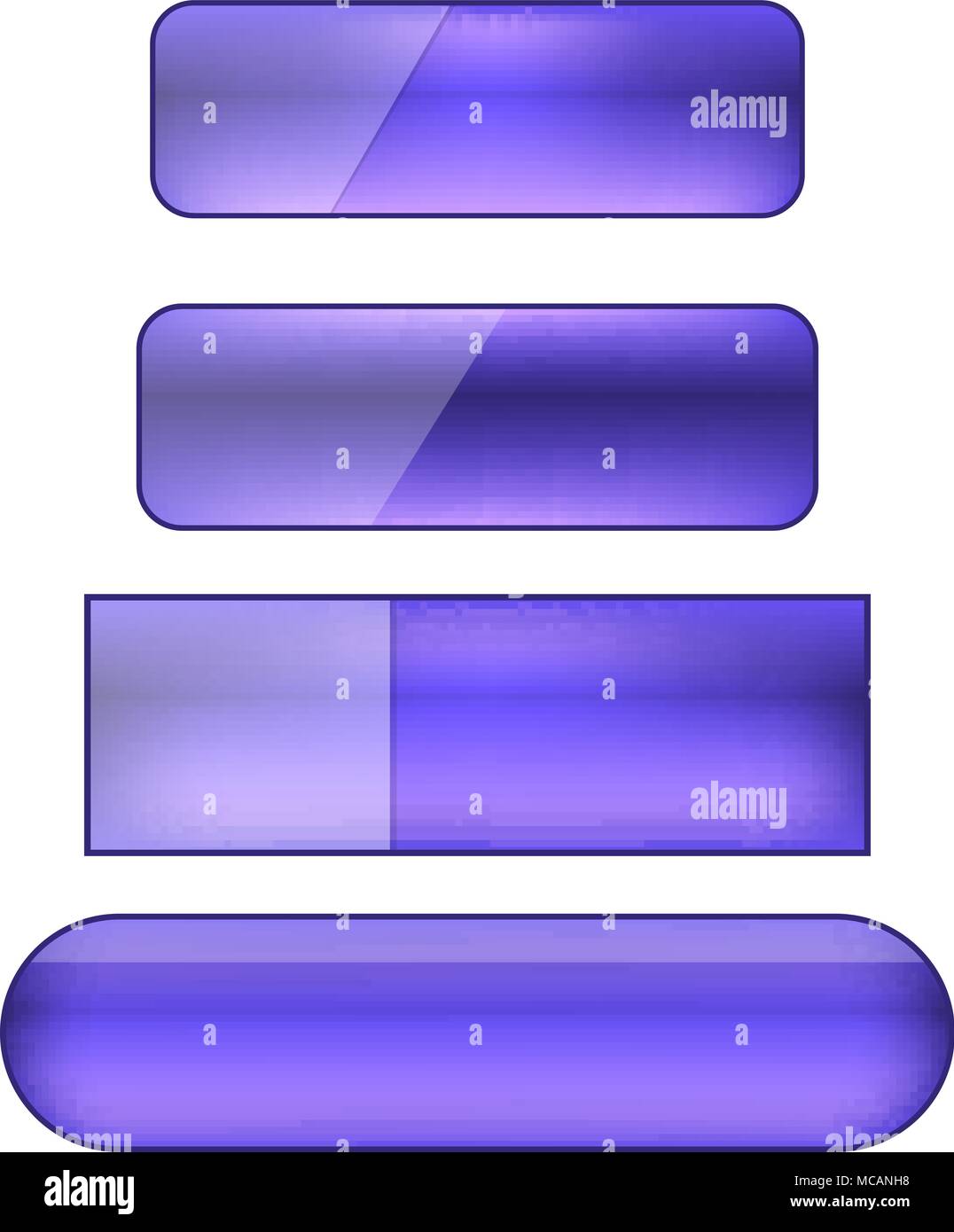 vector colored blank web buttons set - violet Stock Vector Image & Art ...